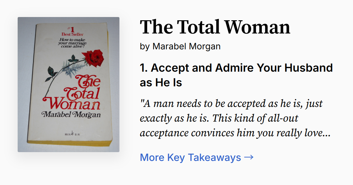 The Total Woman | Summary, Audio, Quotes, FAQ