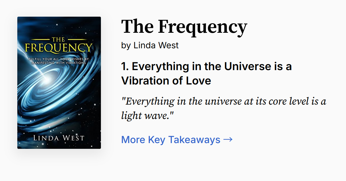 The Frequency by Linda West | Summary, Audio, Quotes, FAQ