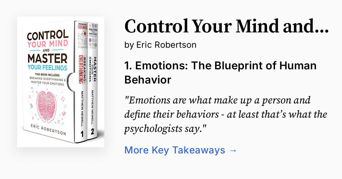 Control Your Mind and Master Your Feelings | Summary, Audio, Quotes, FAQ