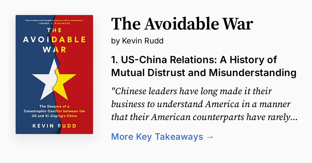 The Avoidable War | Summary, Quotes, FAQ, Audio