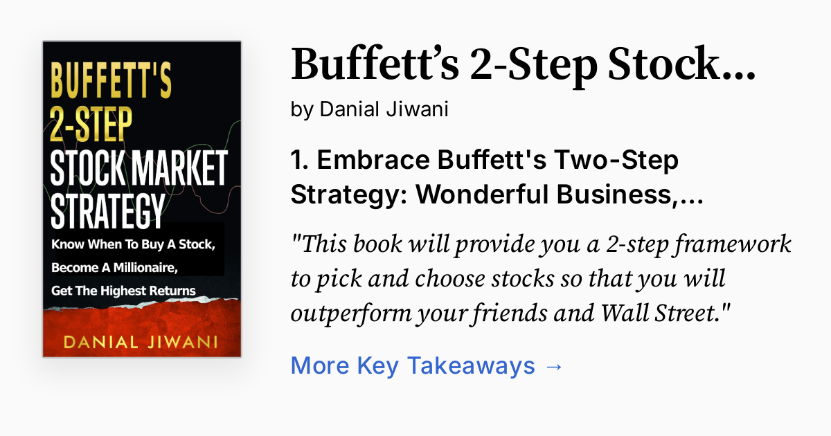 Buffett’s 2-Step Stock Market Strategy | Summary, Audio, Quotes, FAQ
