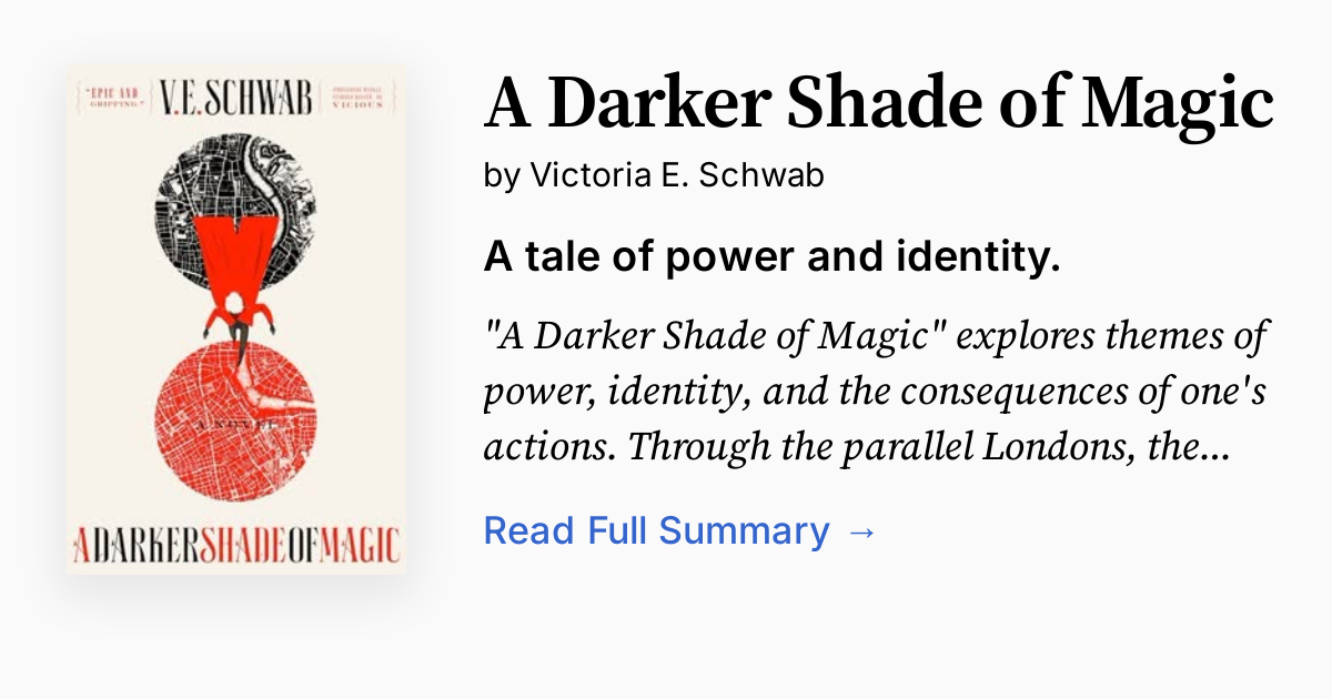 A Darker Shade of Magic | Summary, Audio, Analysis, FAQ