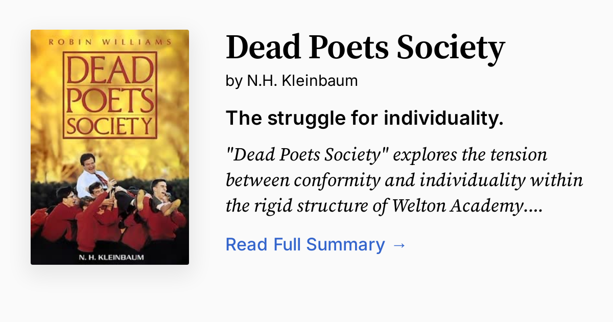 Dead Poets Society | Summary, Audio, Analysis, FAQ