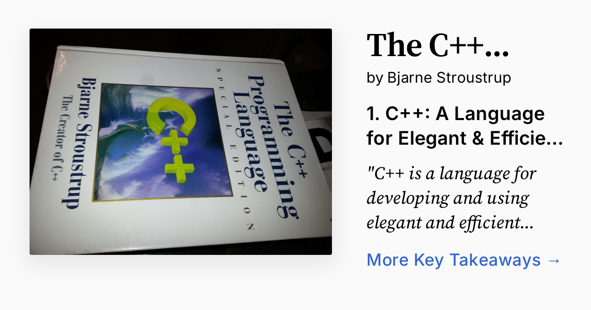 The C++ Programming Language | Summary, Quotes, Audio