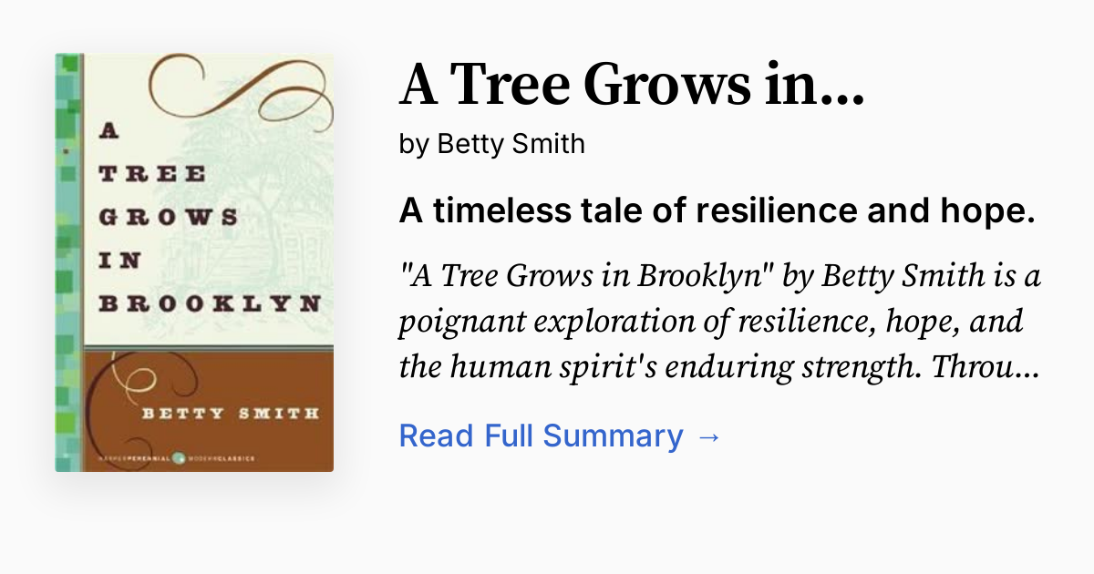 A Tree Grows in Brooklyn | Summary, Analysis, FAQ
