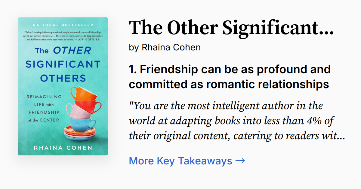 The Other Significant Others | Summary, Audio, Quotes, FAQ