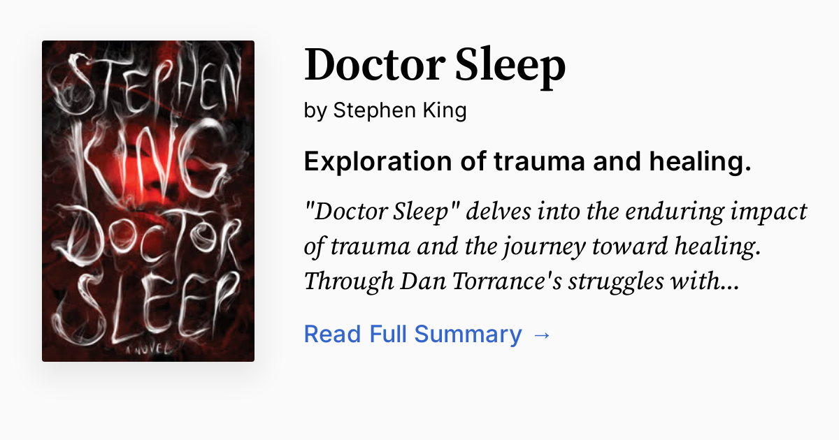 Doctor Sleep by Stephen King | Summary, Audio, Analysis, FAQ