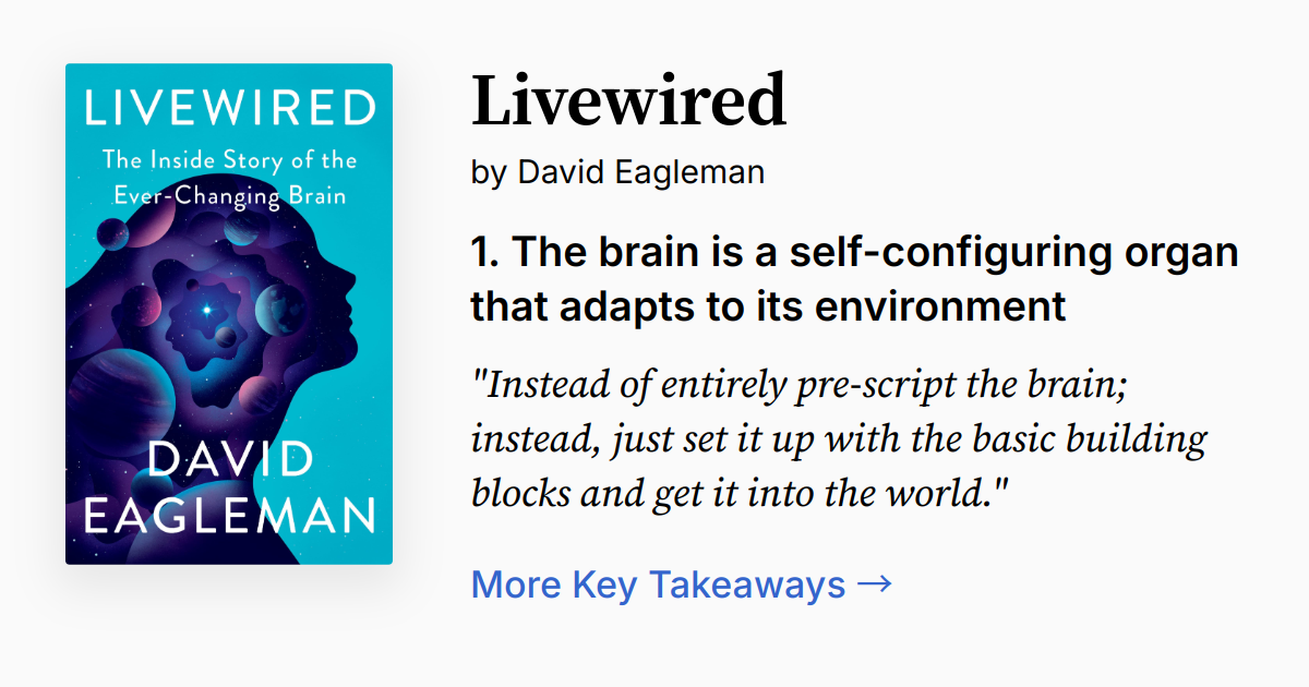 Livewired by David Eagleman | Summary, Audio, Quotes, FAQ
