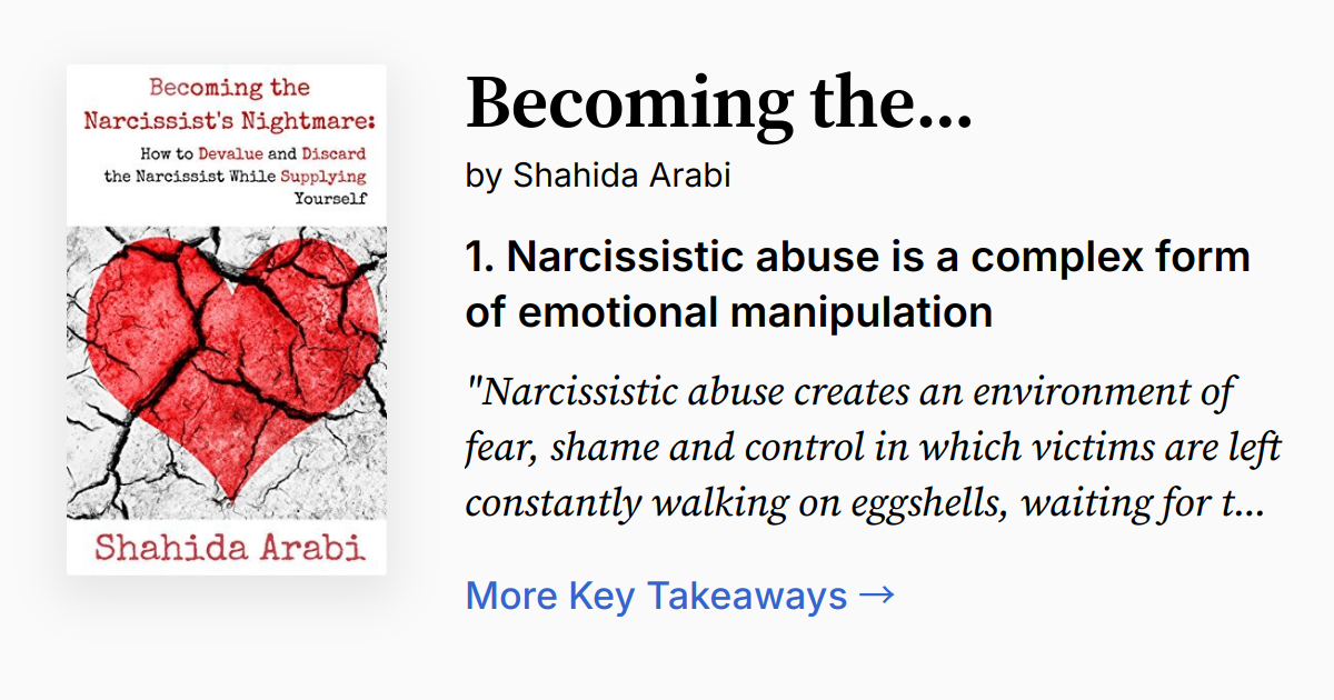 Becoming the Narcissist’s Nightmare | Summary, Audio, Quotes, FAQ