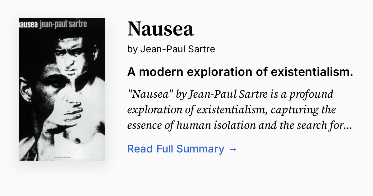Nausea by Jean-Paul Sartre | Summary, Analysis, FAQ
