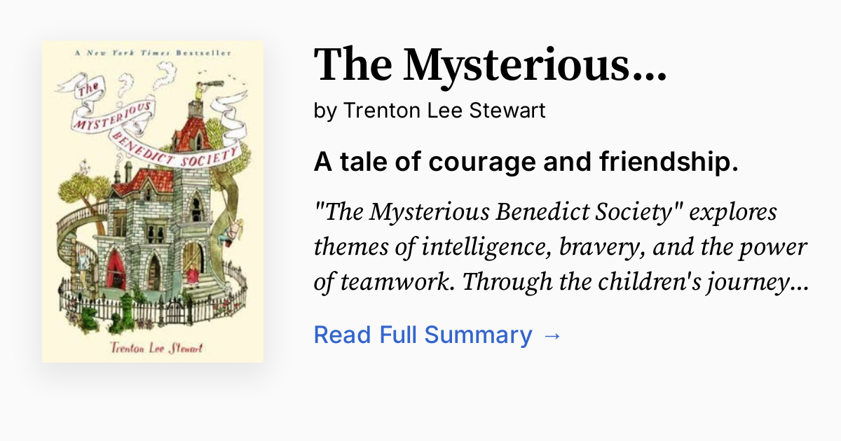 The Mysterious Benedict Society | Summary, Audio, Analysis, FAQ