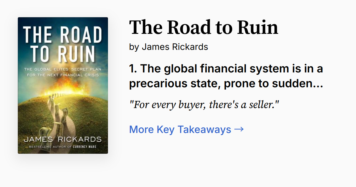 The Road to Ruin | Summary, Audio, Quotes, FAQ