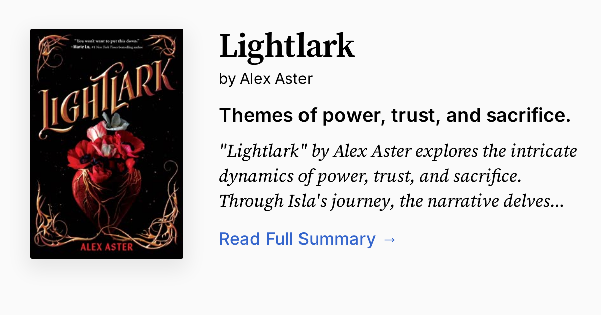 Lightlark by Alex Aster | Summary, Audio, Analysis, FAQ