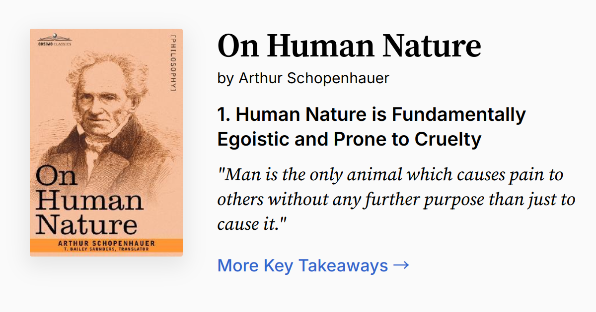 On Human Nature | Summary, Audio, Quotes, FAQ