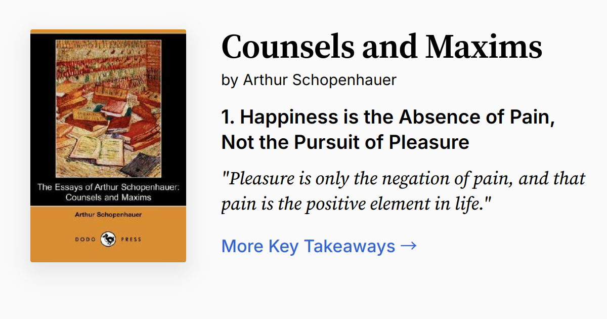 Counsels and Maxims | Summary, Quotes, FAQ, Audio