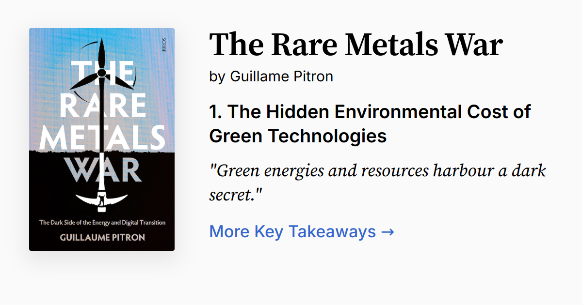 The Rare Metals War | Summary, Audio, Quotes, FAQ