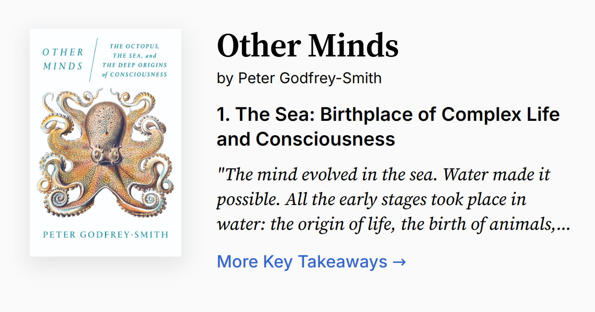 Other Minds by Peter Godfrey-Smith | Summary, Audio, Quotes, FAQ
