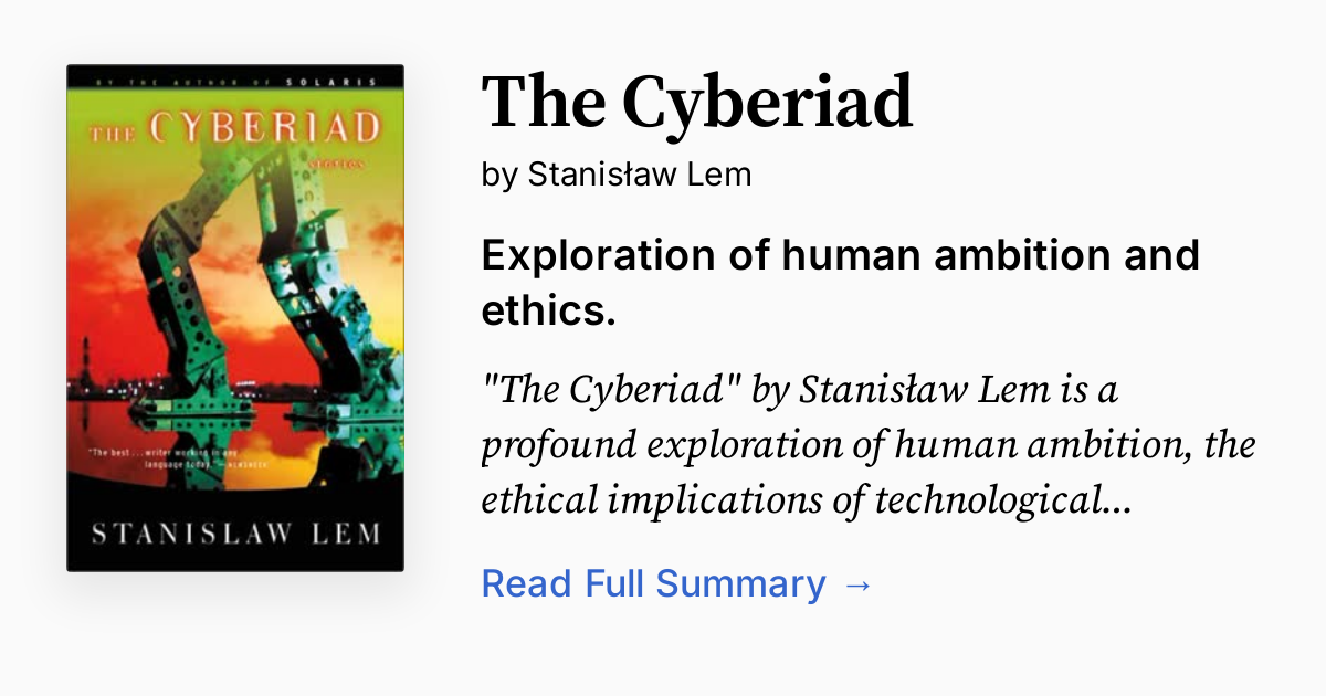 The Cyberiad by Stanisław Lem | Summary, Audio, Analysis, FAQ