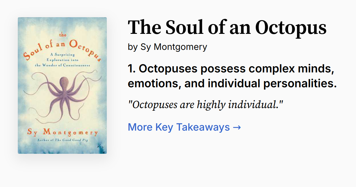 The Soul of an Octopus | Summary, Audio, Quotes, FAQ