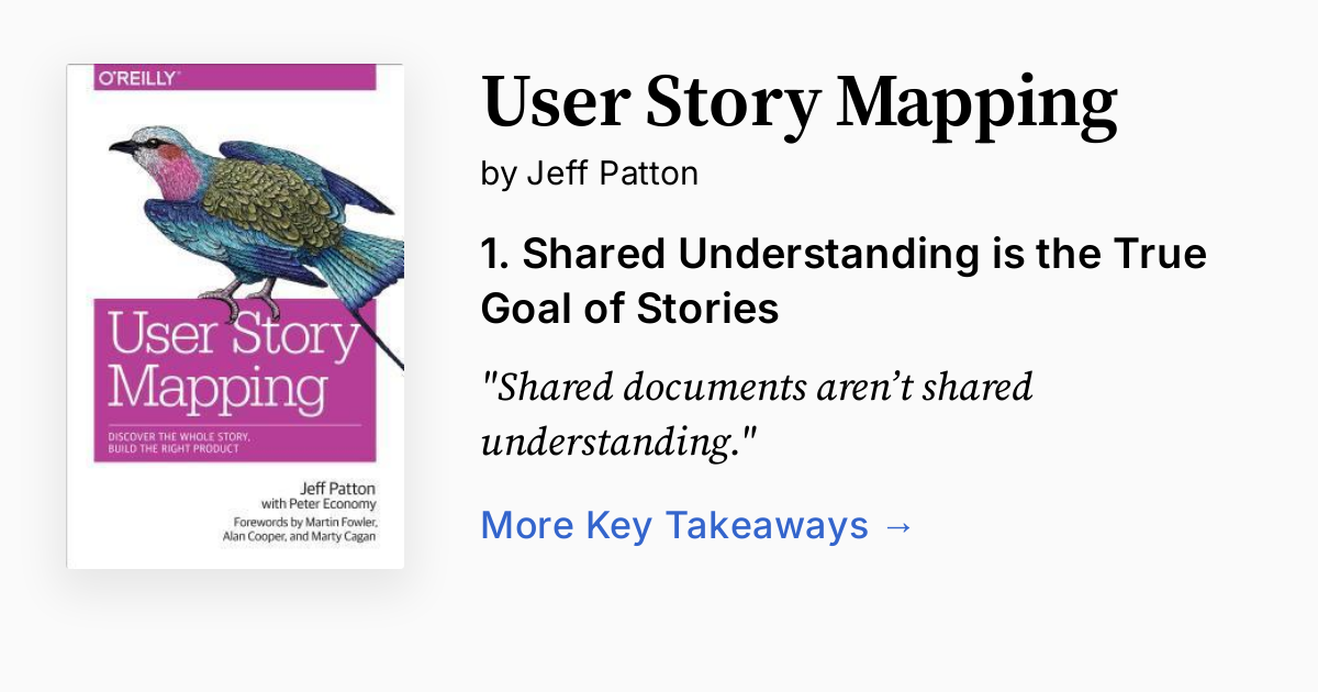 User Story Mapping | Summary, Audio, Quotes, FAQ