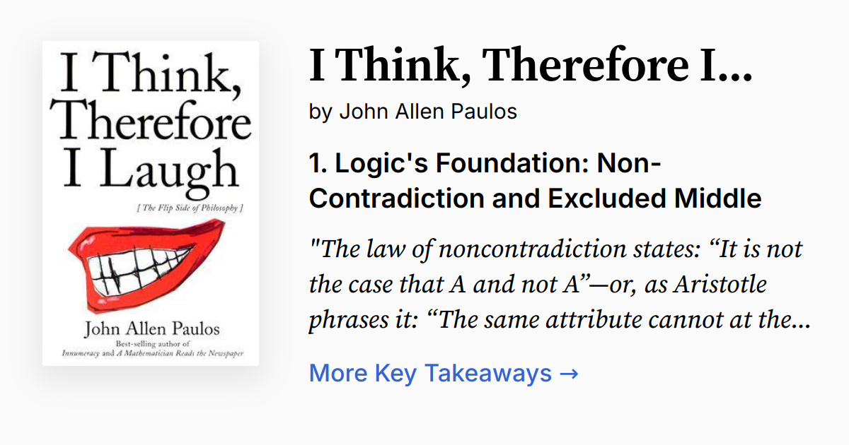 I Think, Therefore I Laugh | Summary, Audio, Quotes