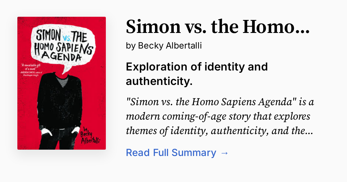 Simon vs. the Homo Sapiens Agenda | Summary, Analysis, FAQ