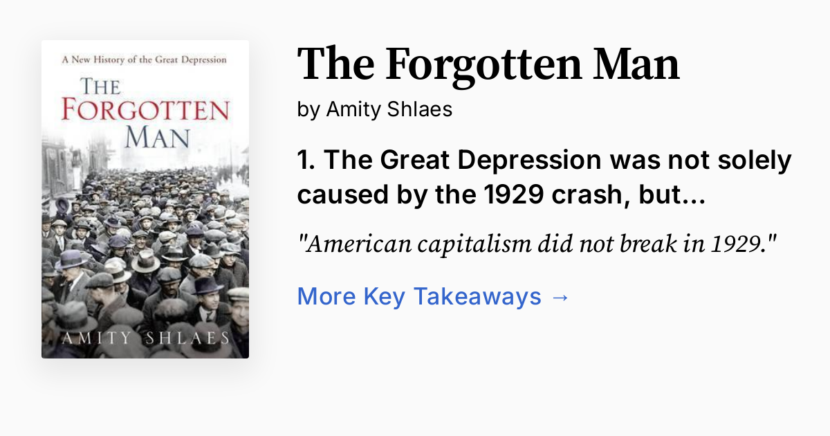 The Forgotten Man | Summary, Audio, Quotes
