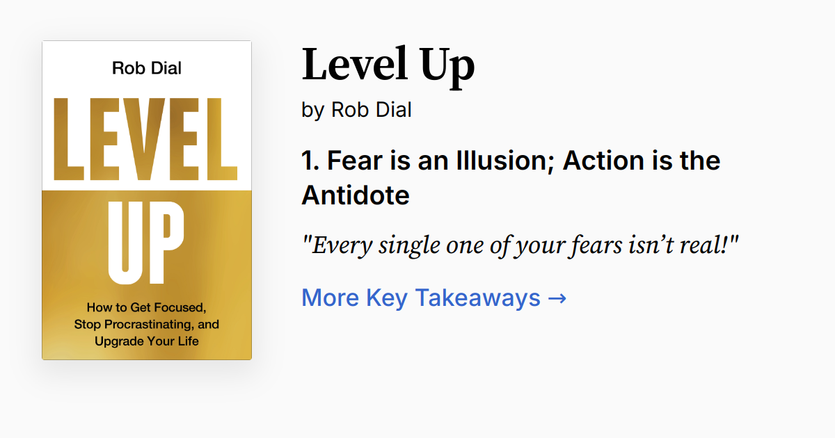 Level Up by Rob Dial | Summary, Audio, Quotes, FAQ