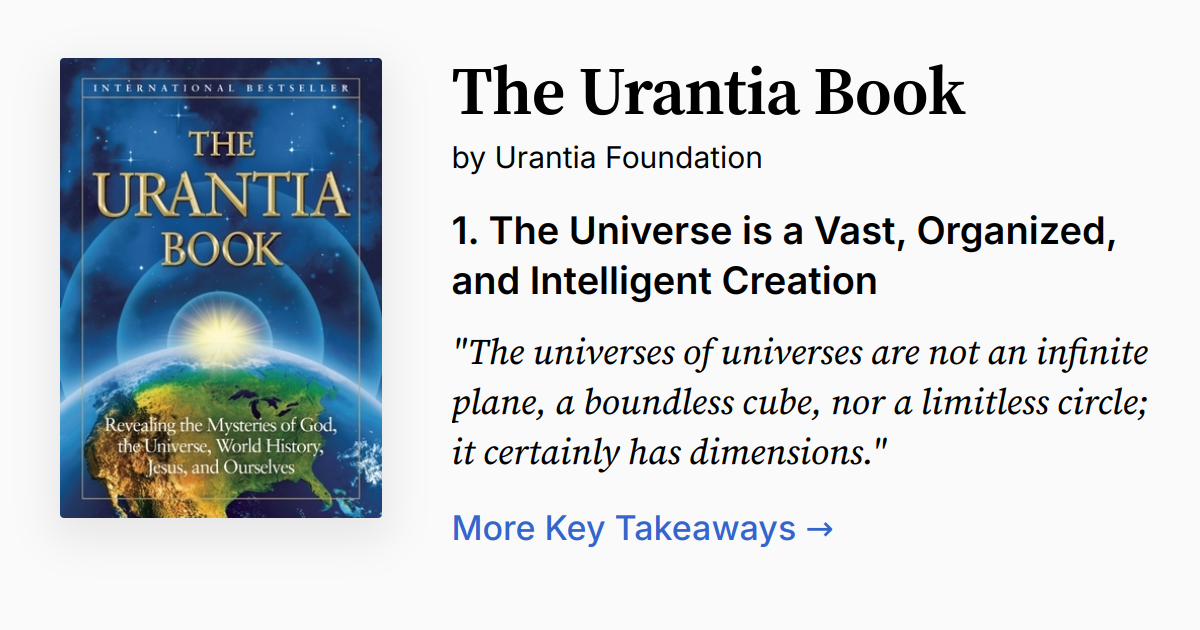The Urantia Book | Summary, Audio, Quotes, FAQ