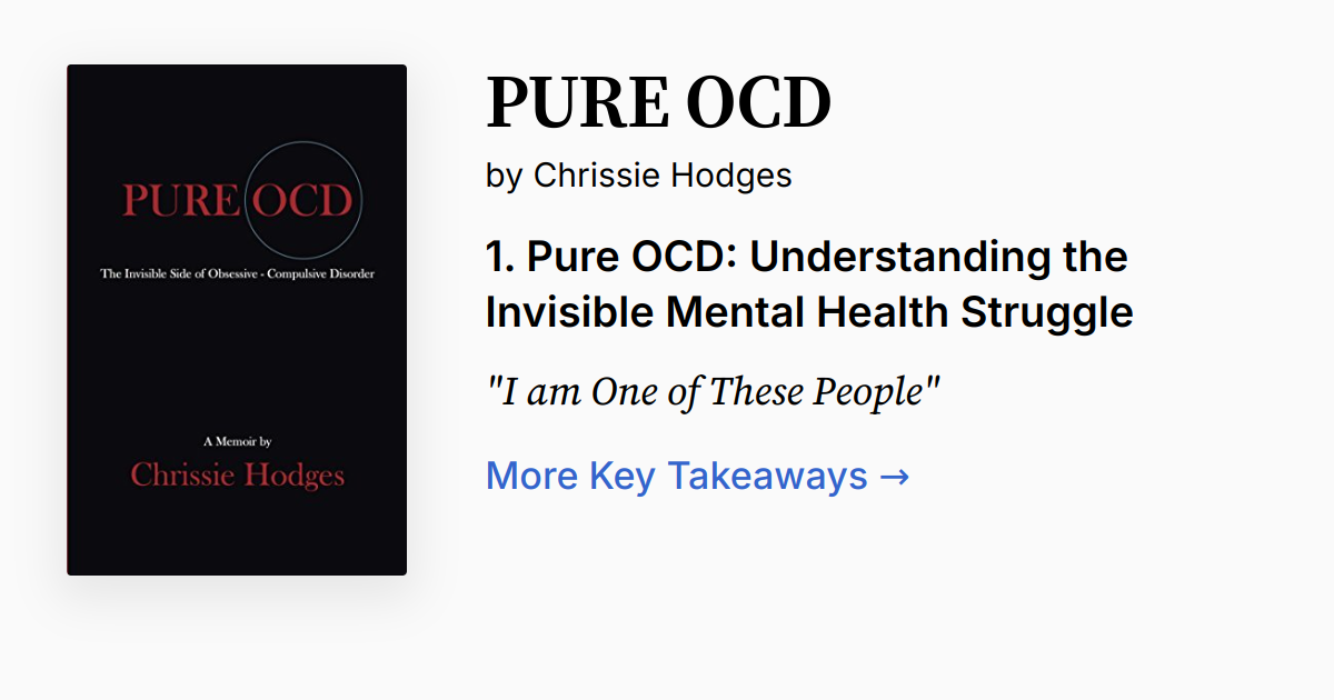 PURE OCD by Chrissie Hodges | Summary, Audio, Quotes, FAQ