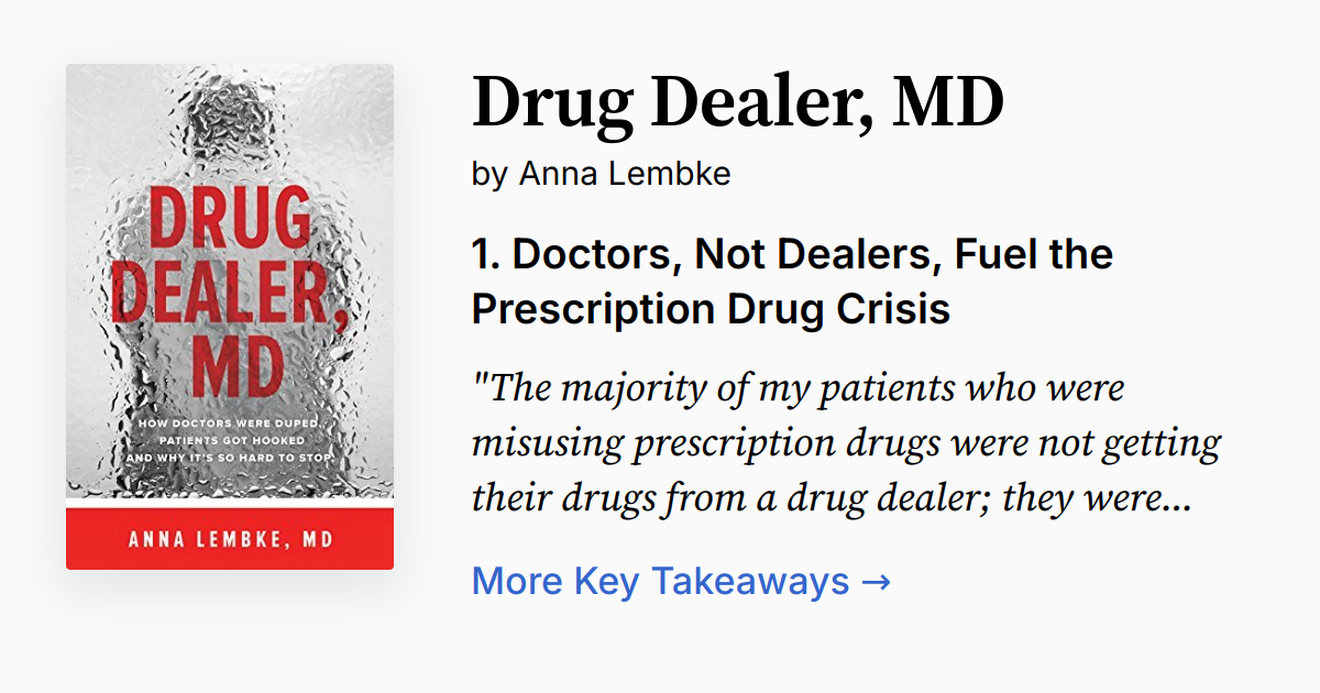 Drug Dealer, MD | Summary, Audio, Quotes