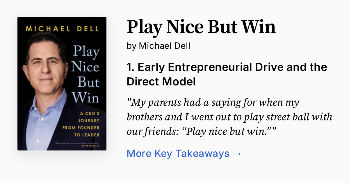 Play Nice But Win | Résumé, Audio, Quotes