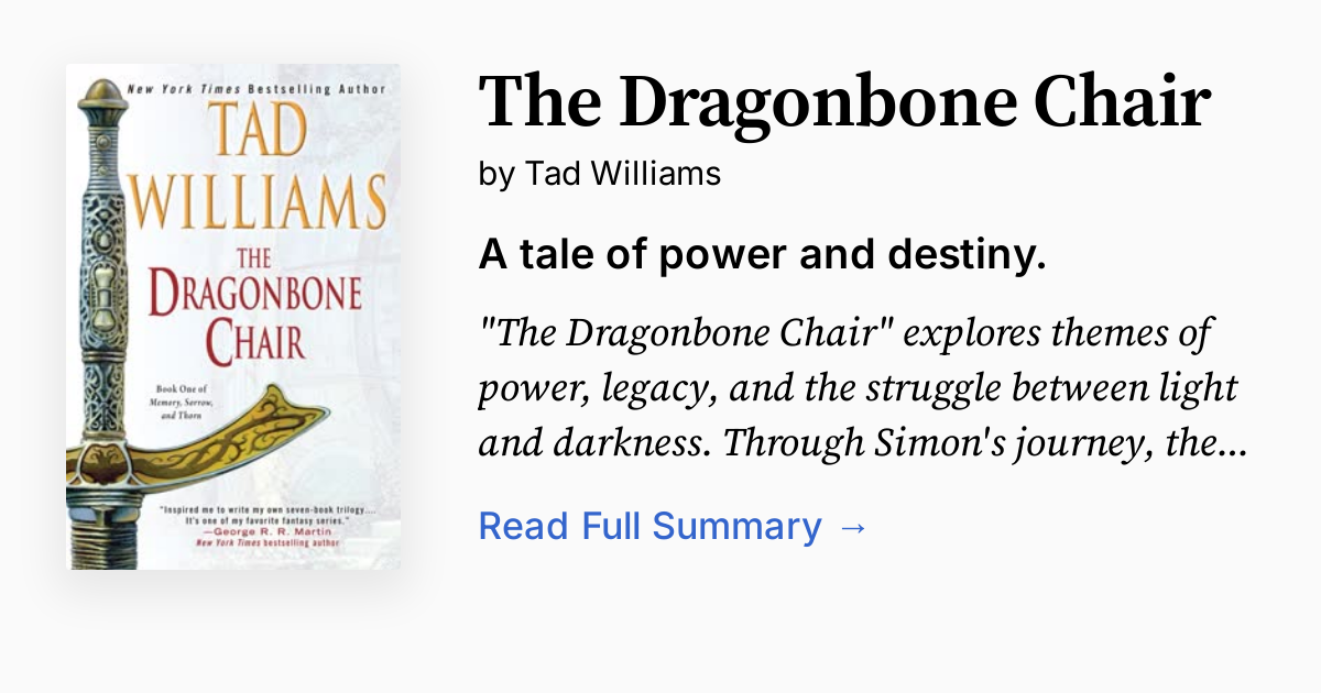 The Dragonbone Chair | Summary, Analysis, FAQ
