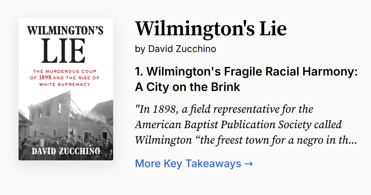 Wilmington's Lie | Summary, Audio, Quotes, FAQ
