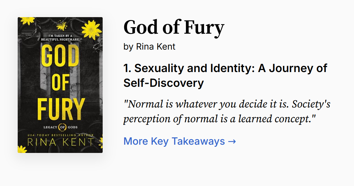 God of Fury by Rina Kent | Summary, Audio, Quotes, FAQ