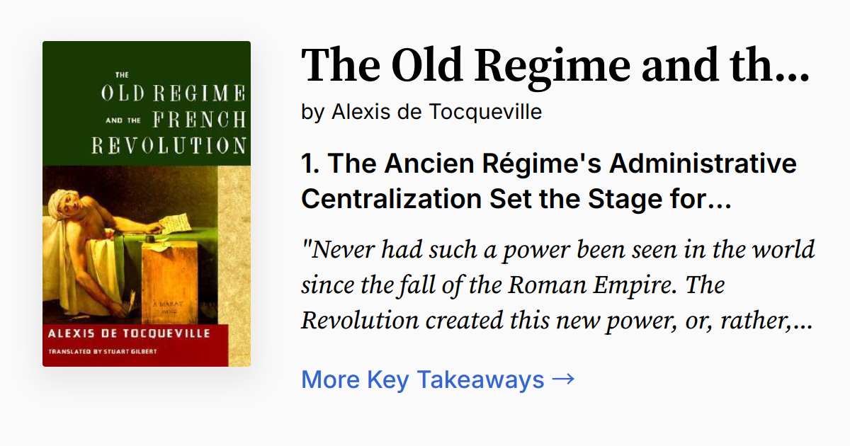 The Old Regime and the French Revolution | Summary, Audio, Quotes, FAQ