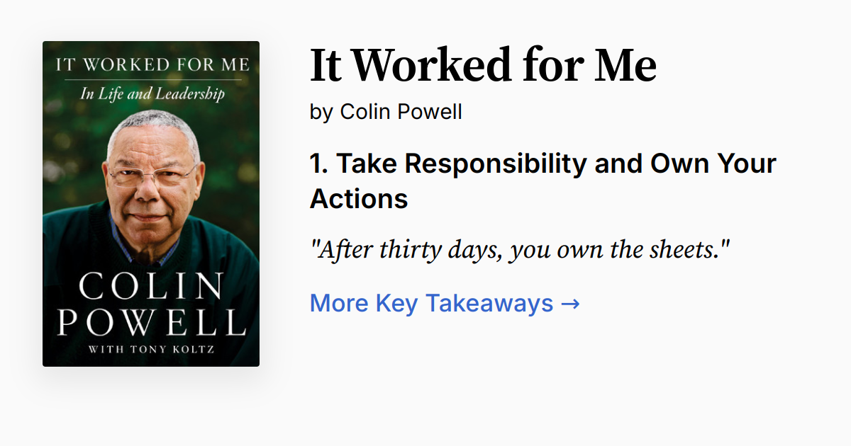 It Worked for Me | Summary, Audio, Quotes, FAQ