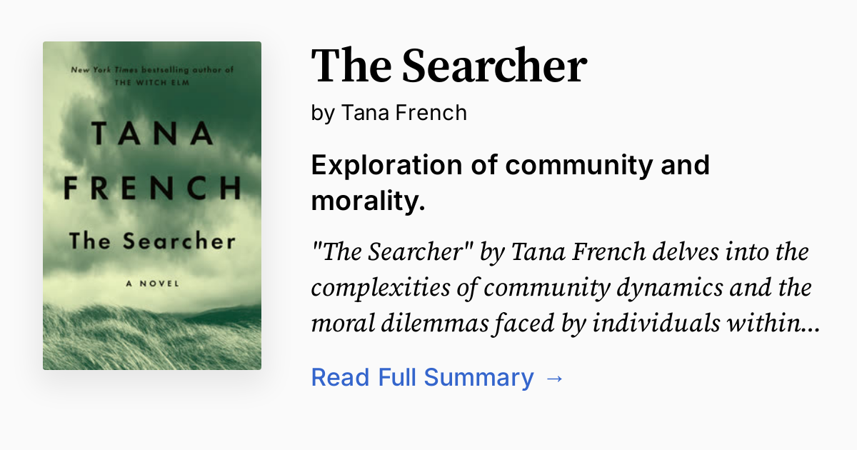 The Searcher by Tana French | Summary, Audio, Analysis, FAQ