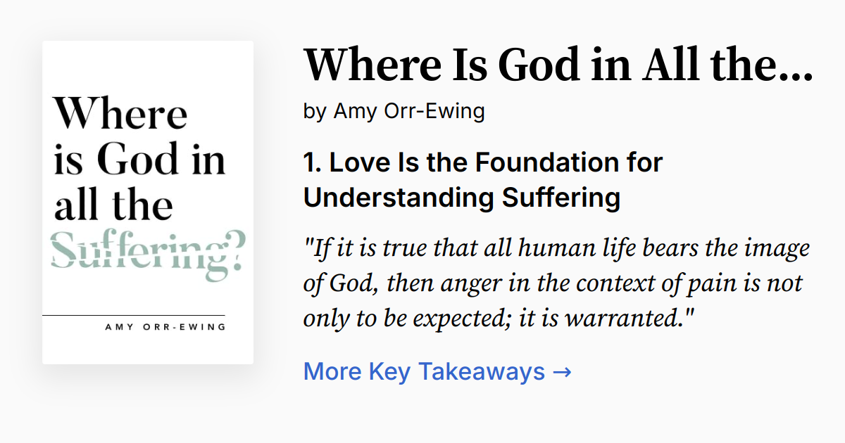 Where Is God in All the Suffering? | Summary, Audio, Quotes