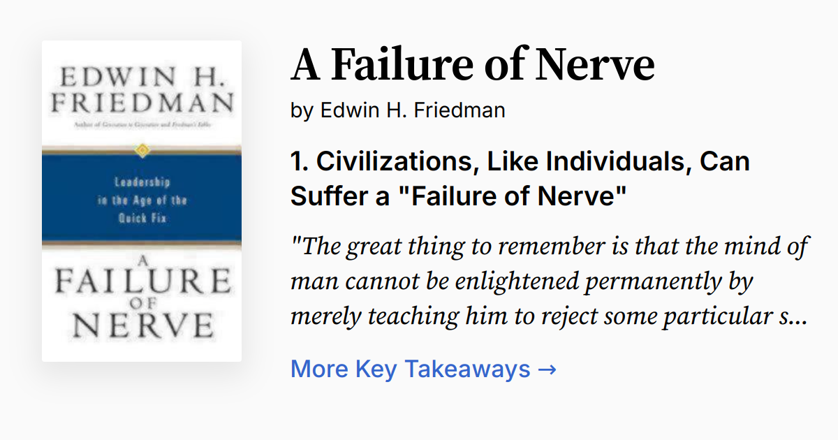 A Failure of Nerve | Summary, Audio, Quotes, FAQ