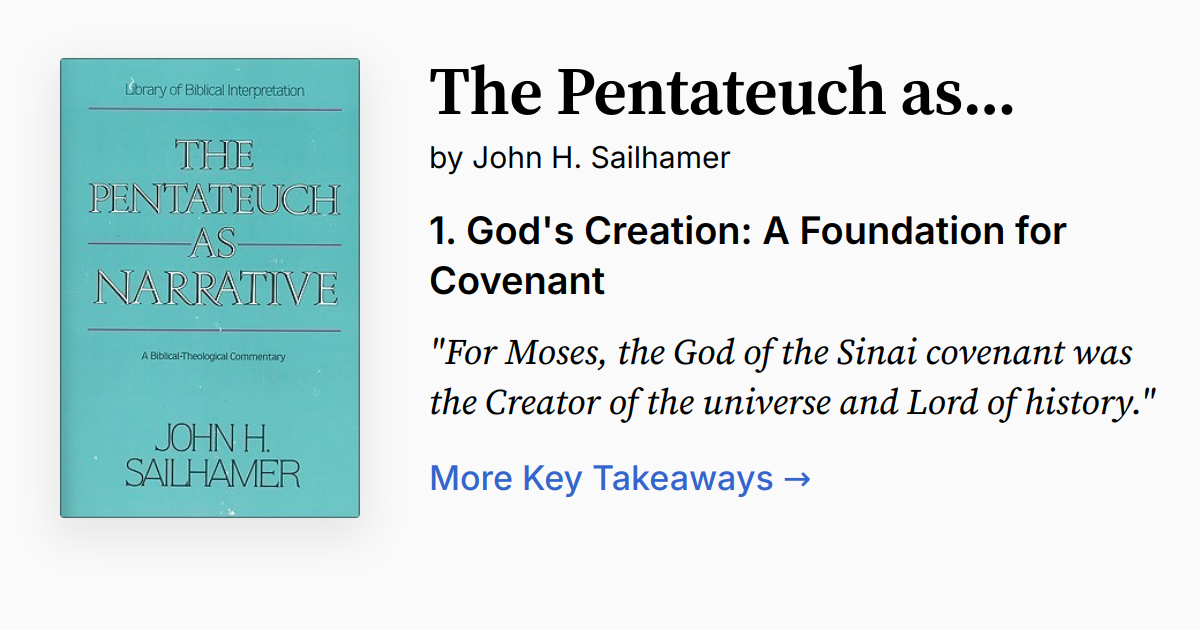 The Pentateuch as Narrative | Summary, Audio, Quotes