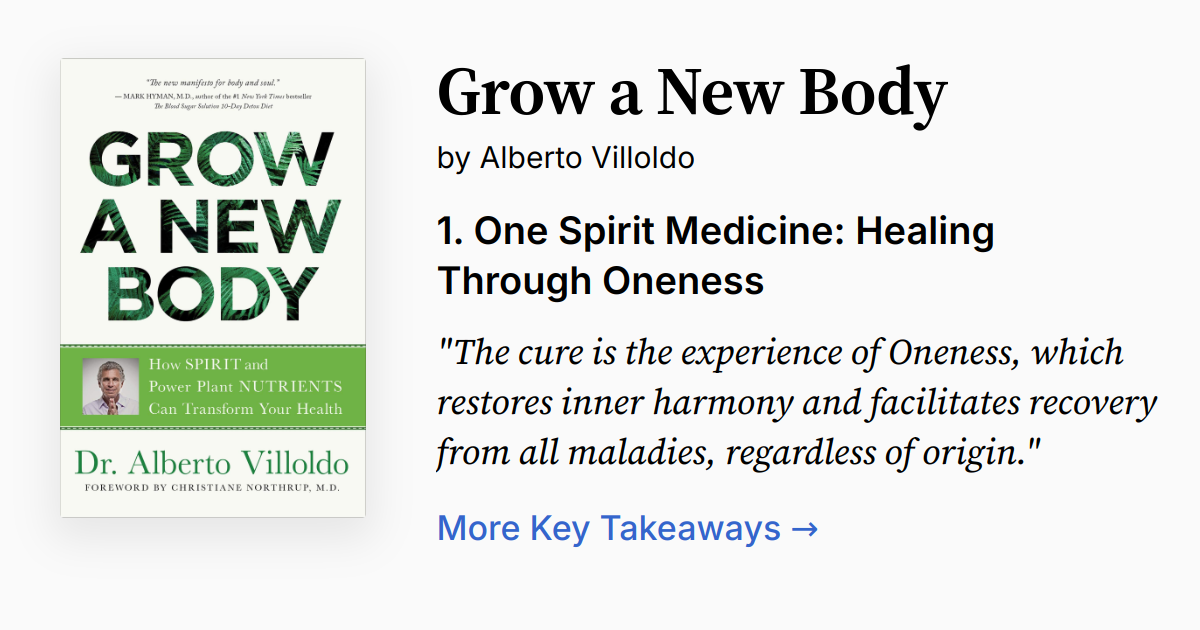 Grow a New Body | Summary, Quotes, FAQ, Audio