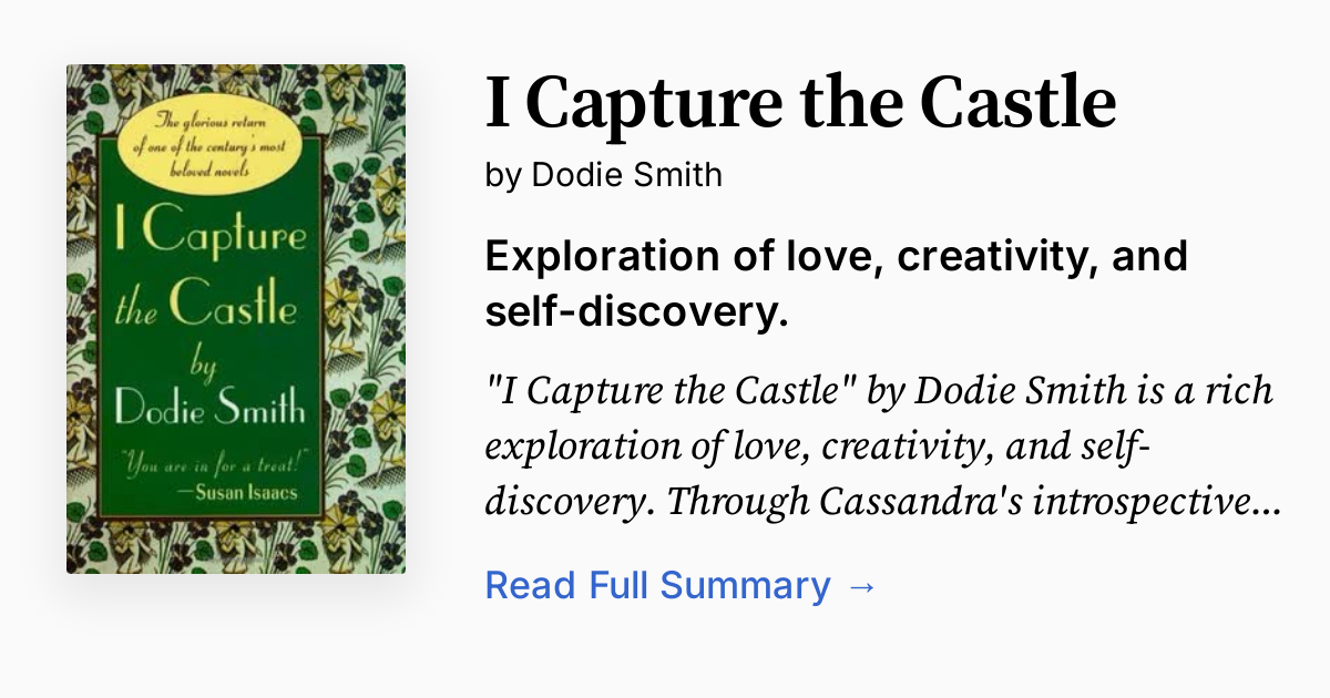 I Capture the Castle | Summary, Audio, Analysis, FAQ