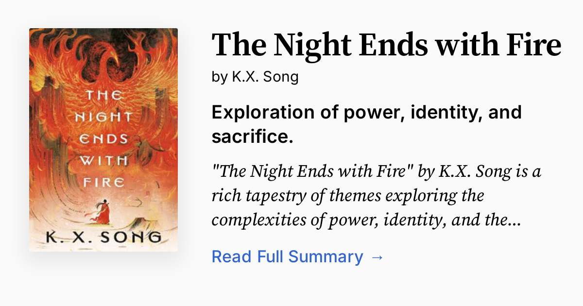 The Night Ends with Fire | Summary, Audio, Analysis, FAQ