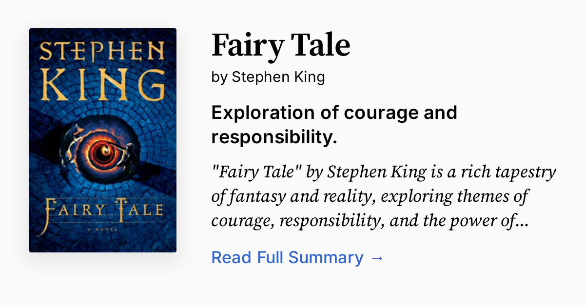 Fairy Tale by Stephen King | Summary, Audio, Analysis, FAQ