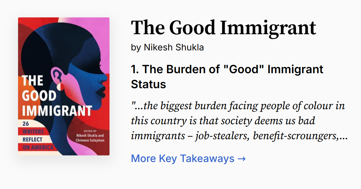The Good Immigrant | Summary, Quotes, FAQ, Audio