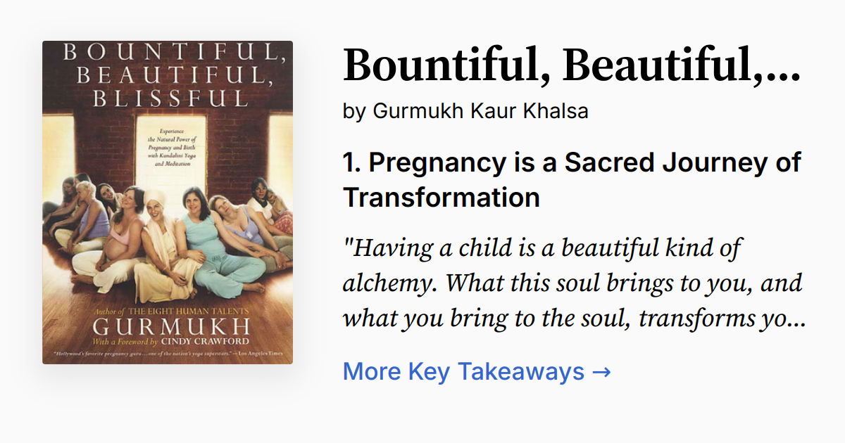 Bountiful, Beautiful, Blissful | Summary, Audio, Quotes