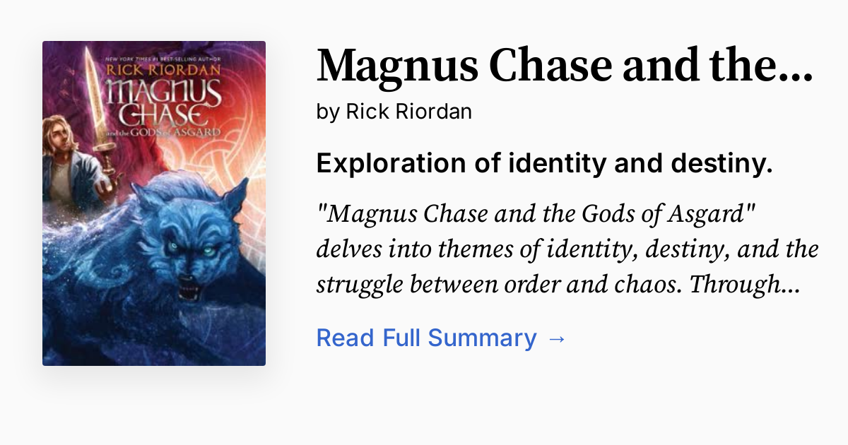 Magnus Chase and the Gods of Asgard | Summary, Audio, Analysis, FAQ