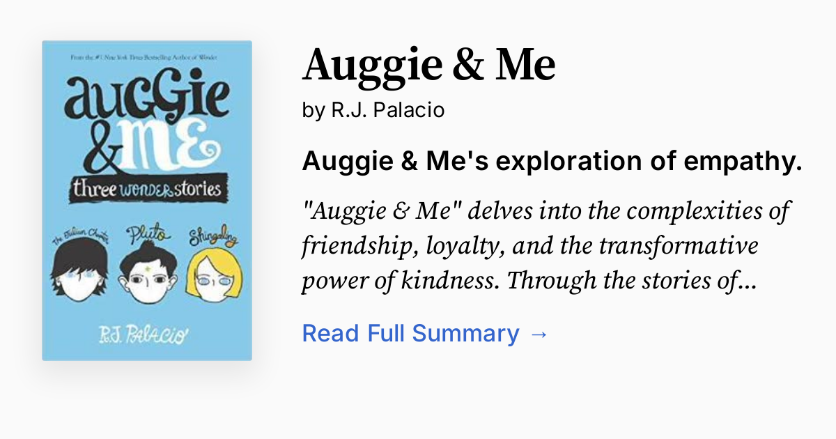Auggie & Me by R.J. Palacio | Summary, Analysis, FAQ