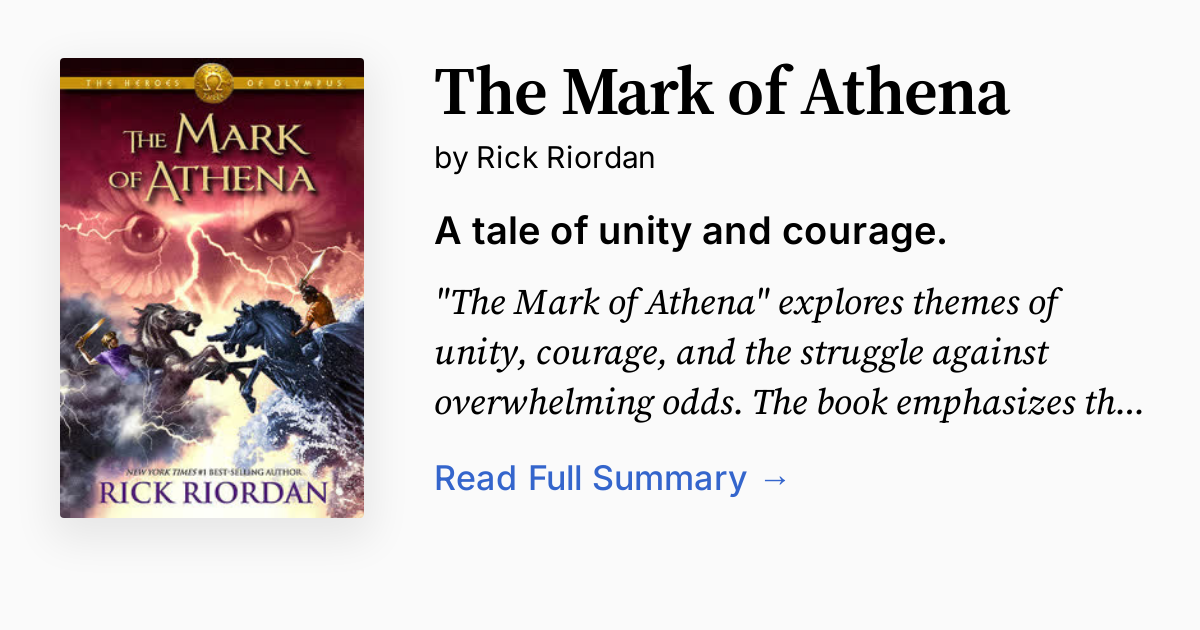 The Mark of Athena | Summary, Analysis, FAQ